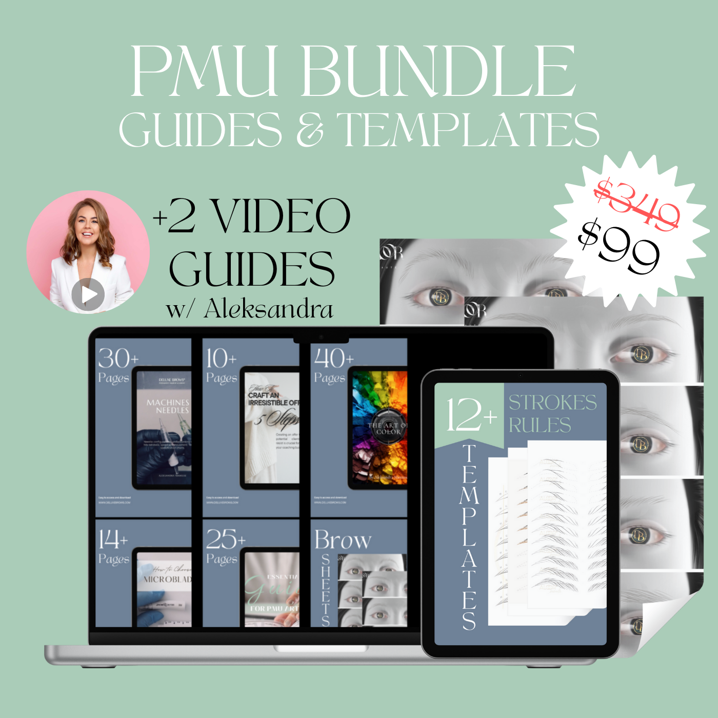 PMU Manuals Bundle + All Templates – Deluxe Brows